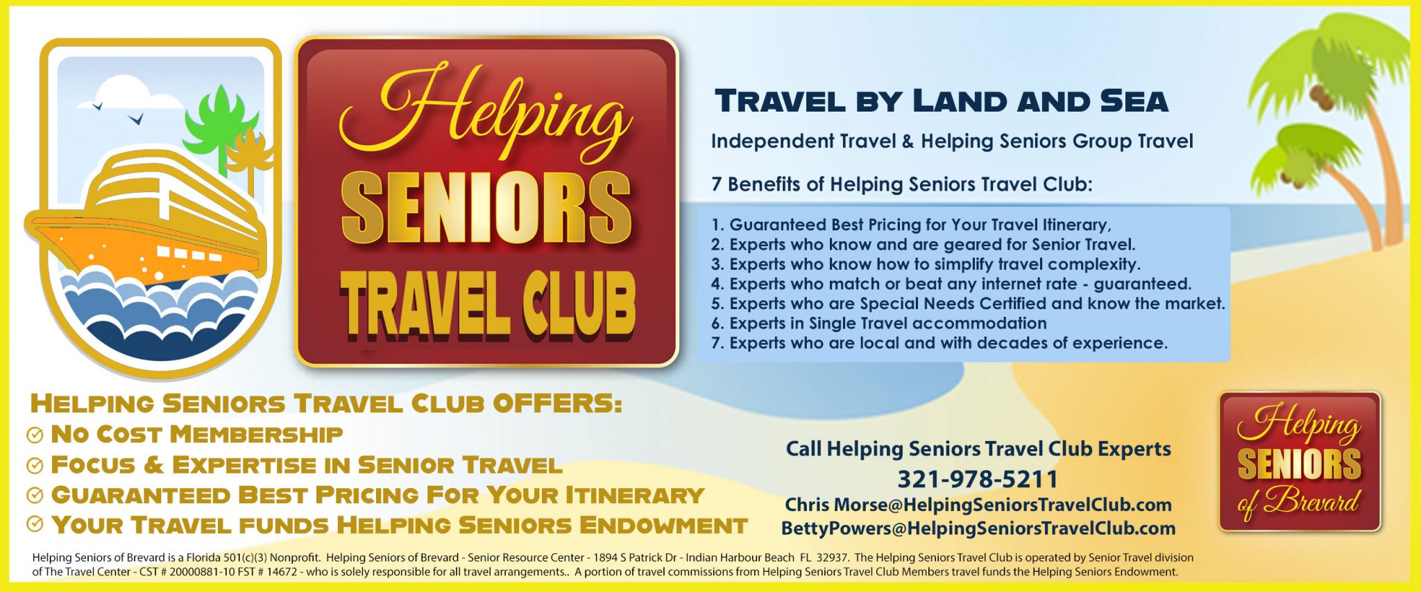 Helping Seniors Travel Club | Helping Seniors